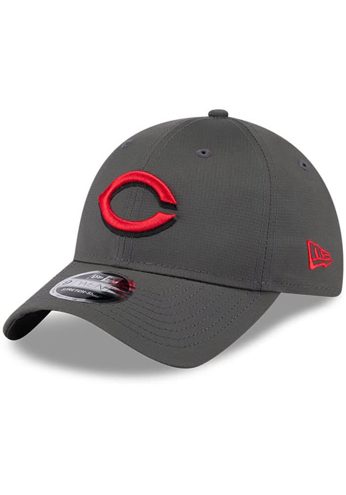 New Era Cincinnati Reds GREY Ripstop Stretch Snap 9TWENTY Adjustable ...