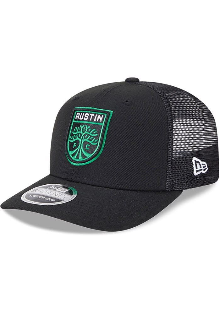 New Era Austin FC BLACK Evergreen Stretch 9SEVENTY Adjustable Hat - 59035092