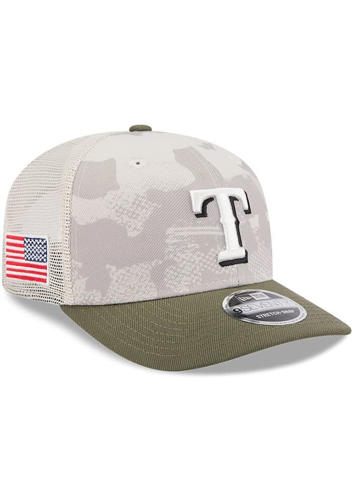 New Era Texas Rangers TAN MLB25 AFD 970SS Adjustable Hat - 59035363