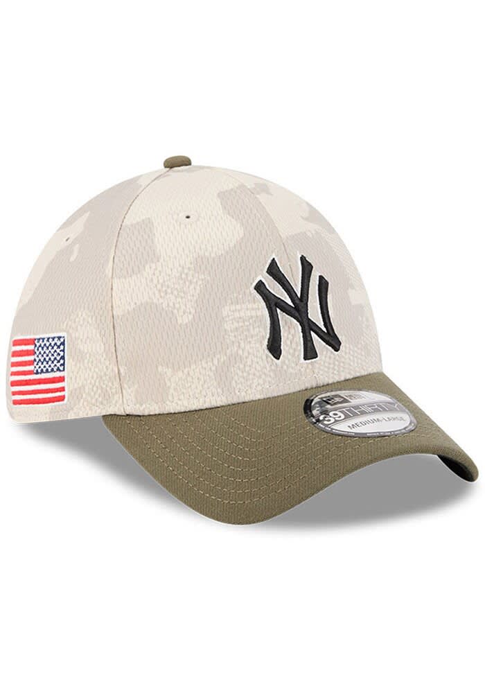 New York Yankees Mens MLB25 AFD 3930 TAN New Era Flex Hat - 59035378