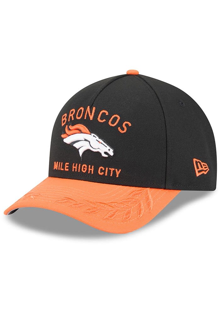 New Era Denver Broncos BLACK 2025 NFL Draft 9FORTY Modern Crown A Frame ...