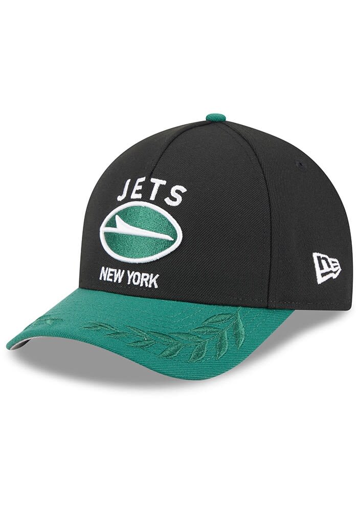 New Era New York Jets BLACK 2025 NFL Draft 9FORTY Modern Crown A Frame ...