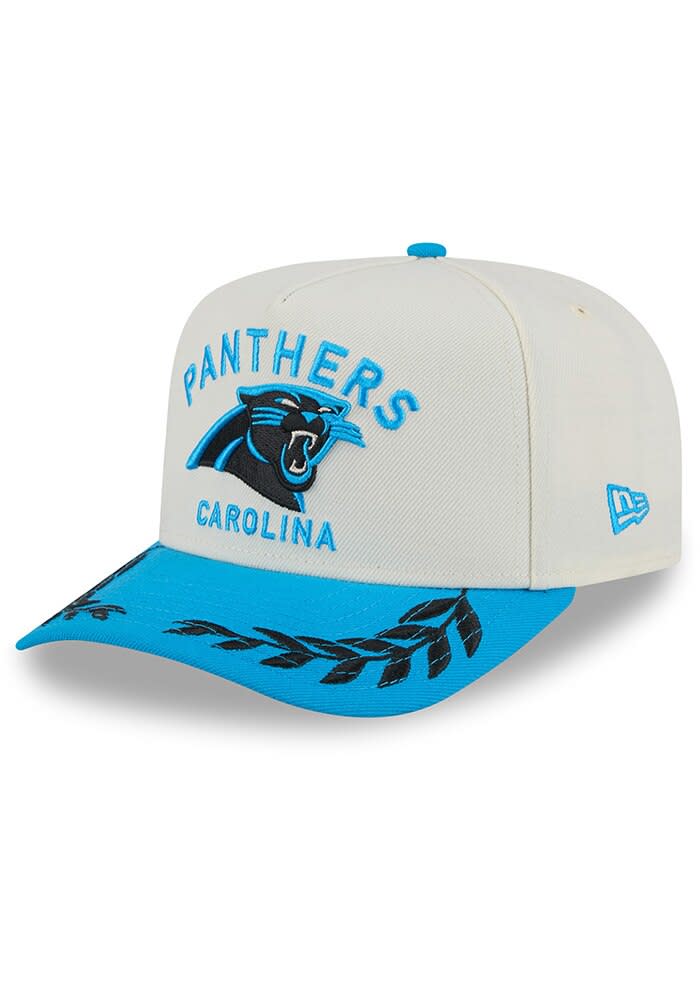 Carolina Panthers New Era IVORY 2025 NFL Draft 9FIFTY A Frame Snapback ...