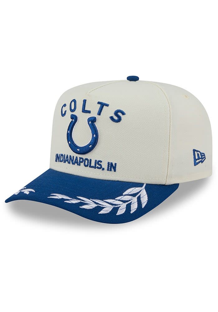 Indianapolis Colts New Era IVORY 2025 NFL Draft 9FIFTY A Frame Snapback ...