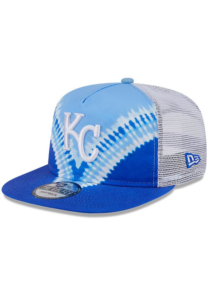 Kansas City Royals New Era LIGHT BLUE Dye Golfer Trucker Snapback Hat ...
