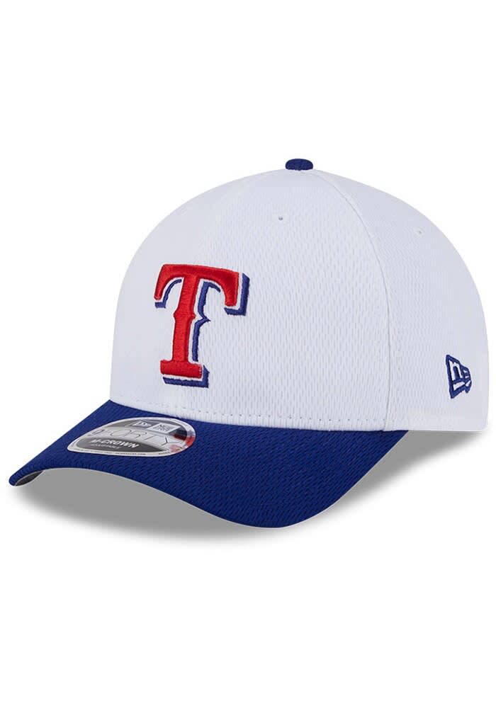 New Era Texas Rangers White 2025 Clubhouse Modern Crown 9FORTY ...