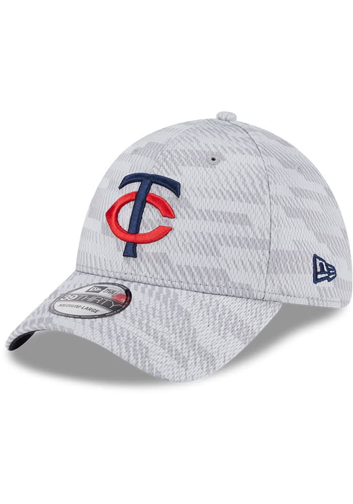 Minnesota Twins Mens 2025 Clubhouse 39THIRTY GREY New Era Flex Hat ...