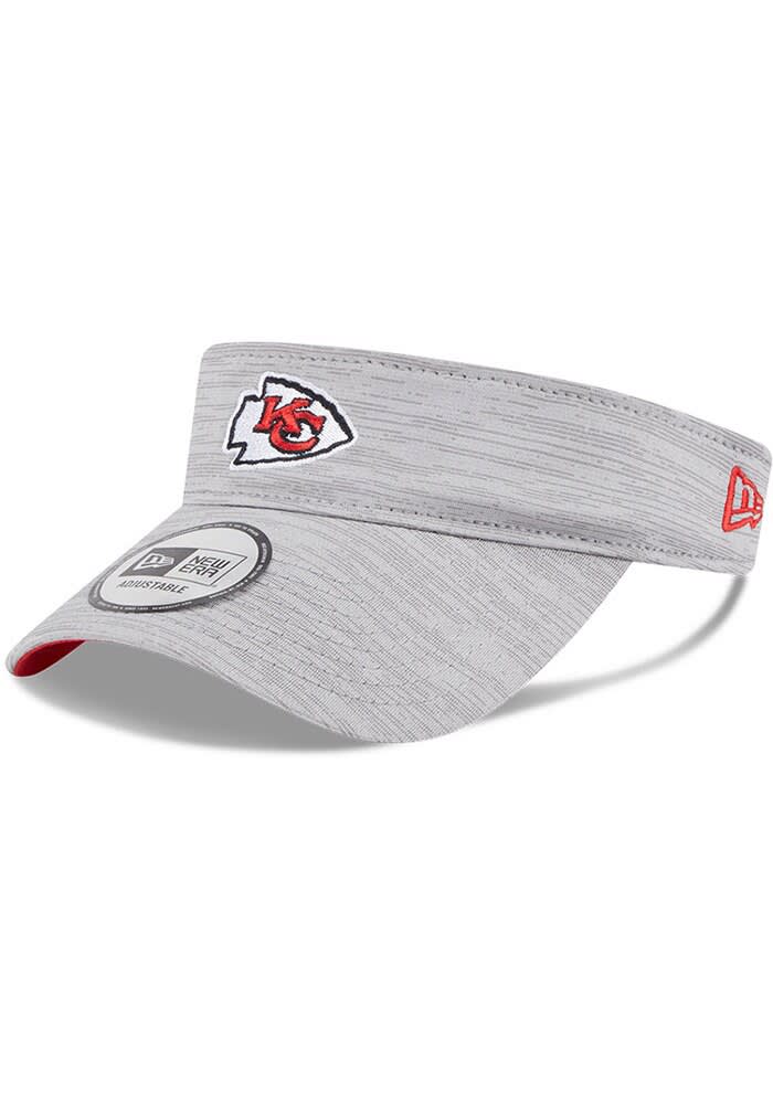 Kansas City Chiefs Heathered GREY New Era Adjustable Visor - 59043146
