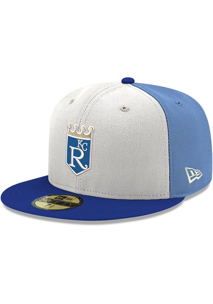 Kansas City Royals Mens Saturday Alt 59FIFTY WHITE New Era Fitted Hat ...
