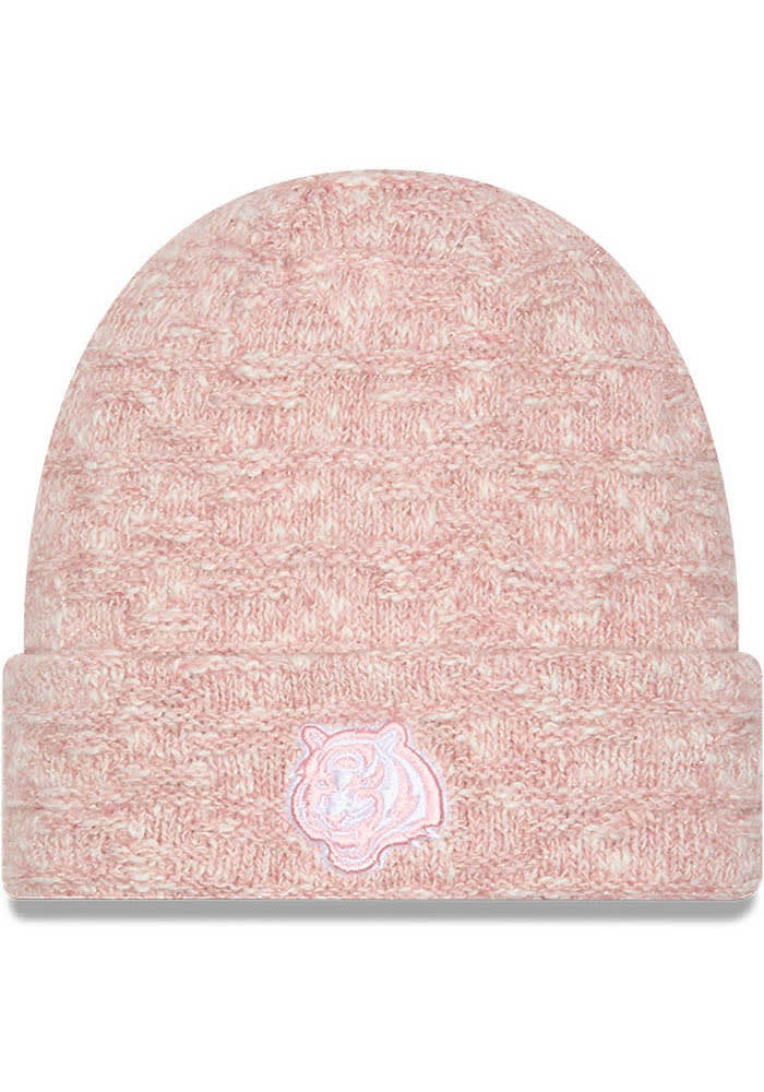 Cincinnati Bengals New Era Womens PINK Metallic Cuff Knit Hat - 59044107