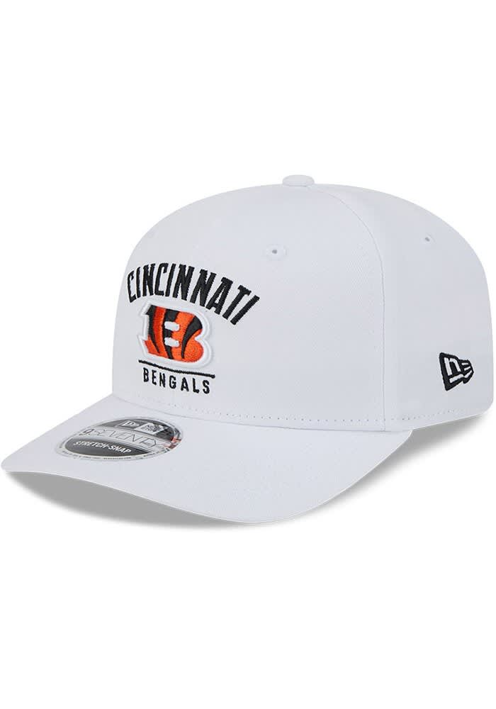 New Era Cincinnati Bengals White Team Wordmark & Logo Stretch 9SEVENTY ...