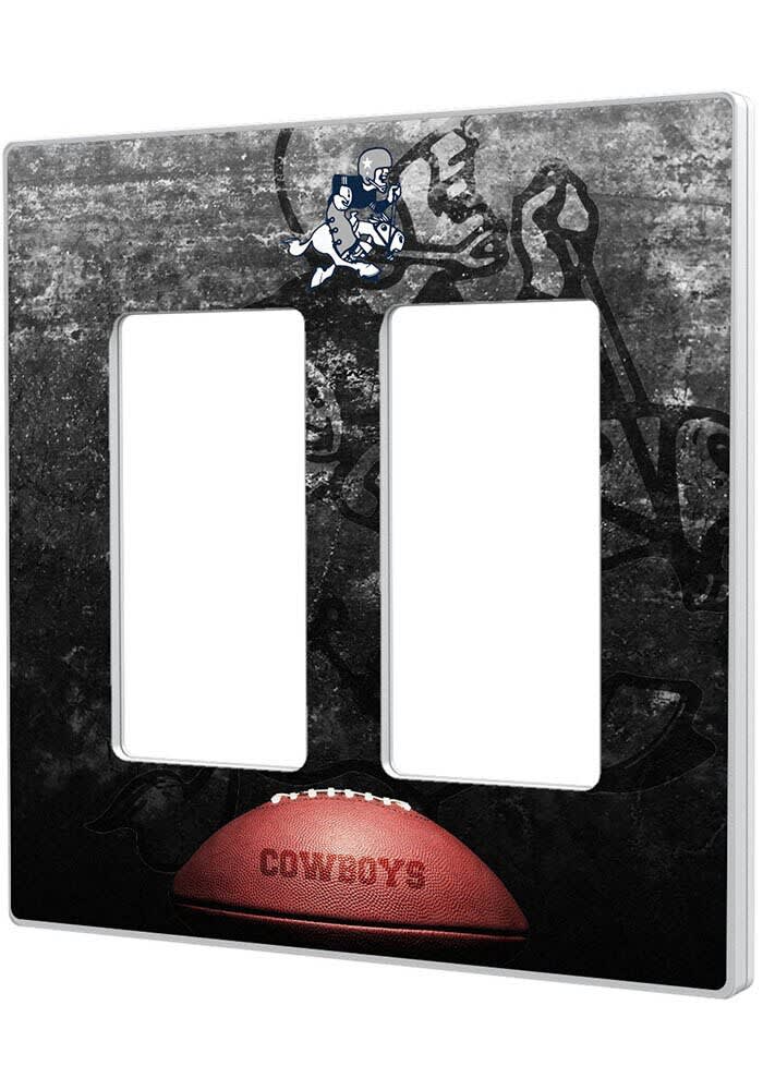 Dallas Cowboys White Historic Legendary Double Light Switch Cover - 5915763