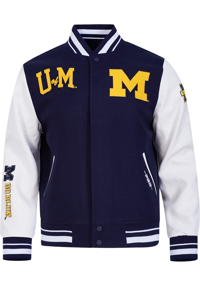 Pro Standard Mens BLUE Michigan Wolverines Classic Winter Coat - 59200363