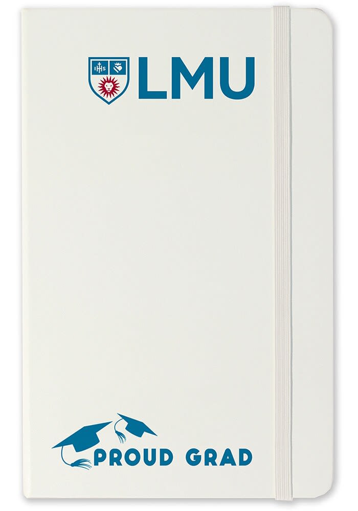 Loyola Marymount Lions White Proud Grad team logo Notebook and Folder ...