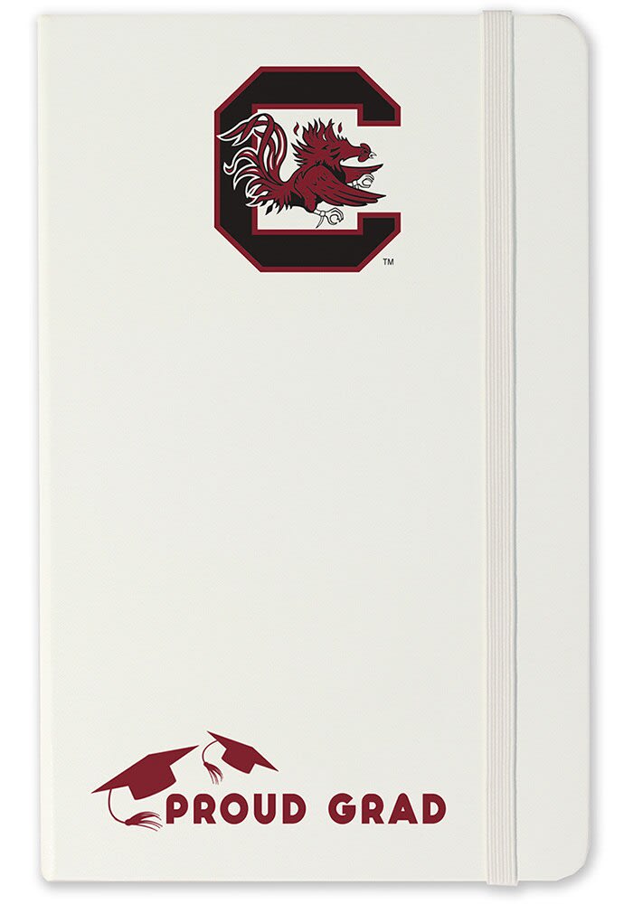South Carolina Gamecocks White Proud Grad team logo Notebook and Folder ...