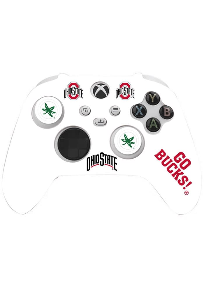 Ohio State Buckeyes White Xbox Controller Skin Computer Accessory - 6272729