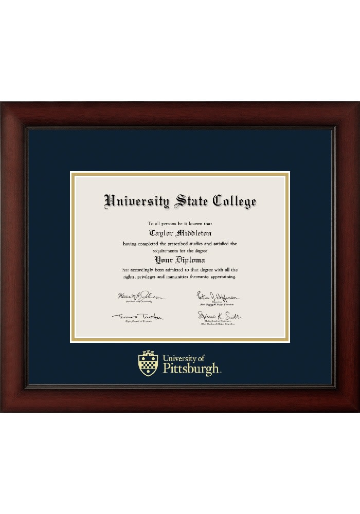 Pitt Panthers BROWN Embossed Lenox Diploma Frame - 63404823