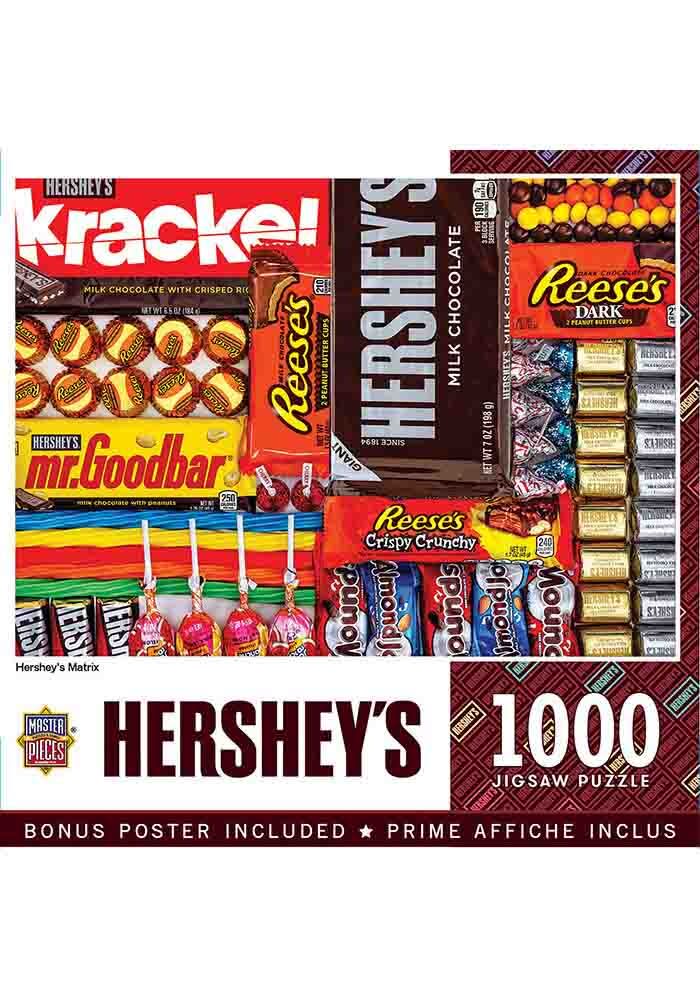 Hershey BROWN Hershey's Chocolate Candy 1000 Piece Puzzle - 6443235