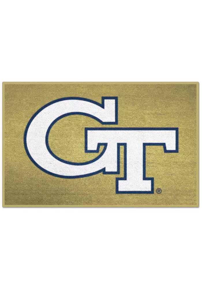 GA Tech Yellow Jackets Logo Interior Rug GOLD - 644579834