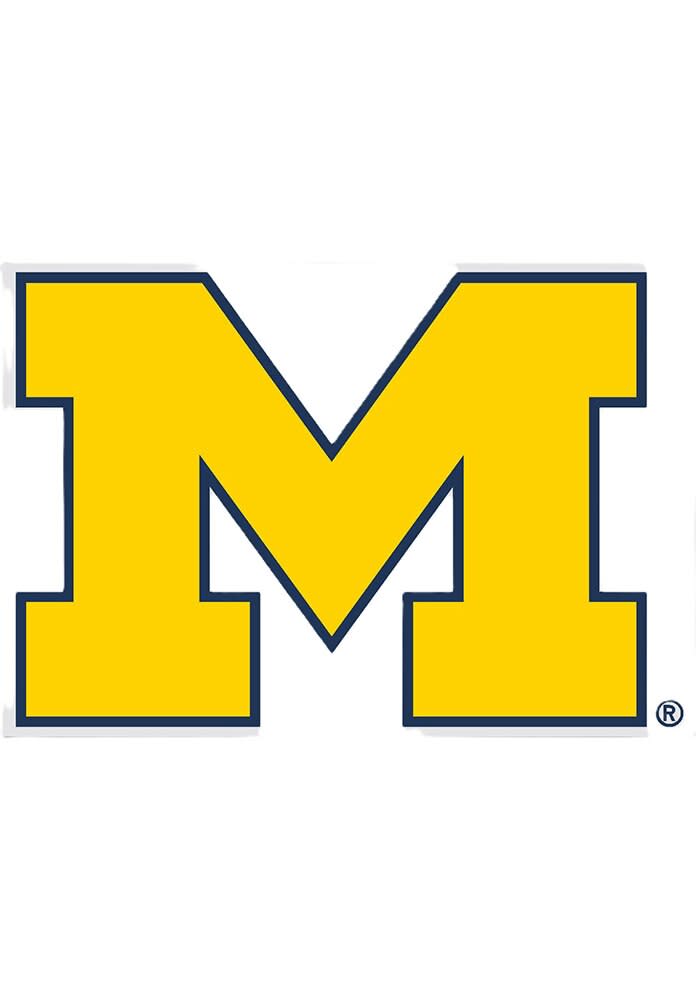 Michigan Wolverines MAIZE Main Mark Auto Decal - 64477835