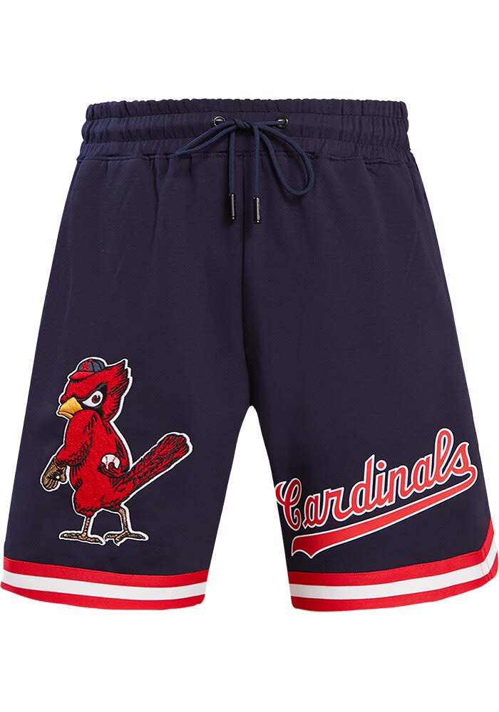 St Louis Cardinals Mens Pro Standard NAVY Chenille Shorts - 64920237