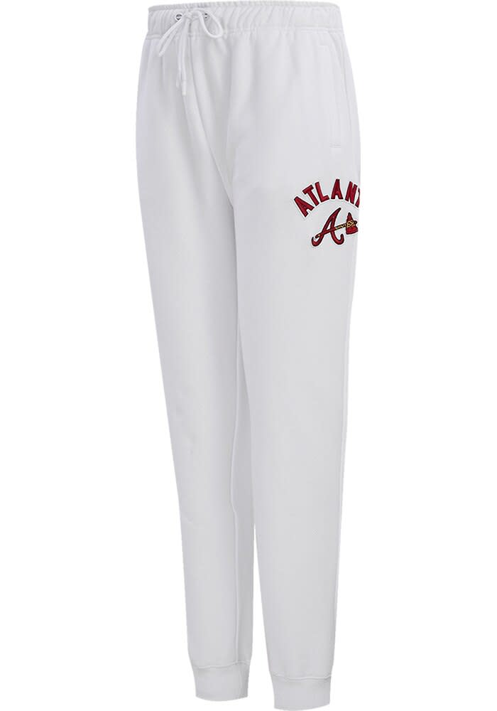 Atlanta Braves Pro Standard Womens WHITE Classic Sweatpants - 64920770