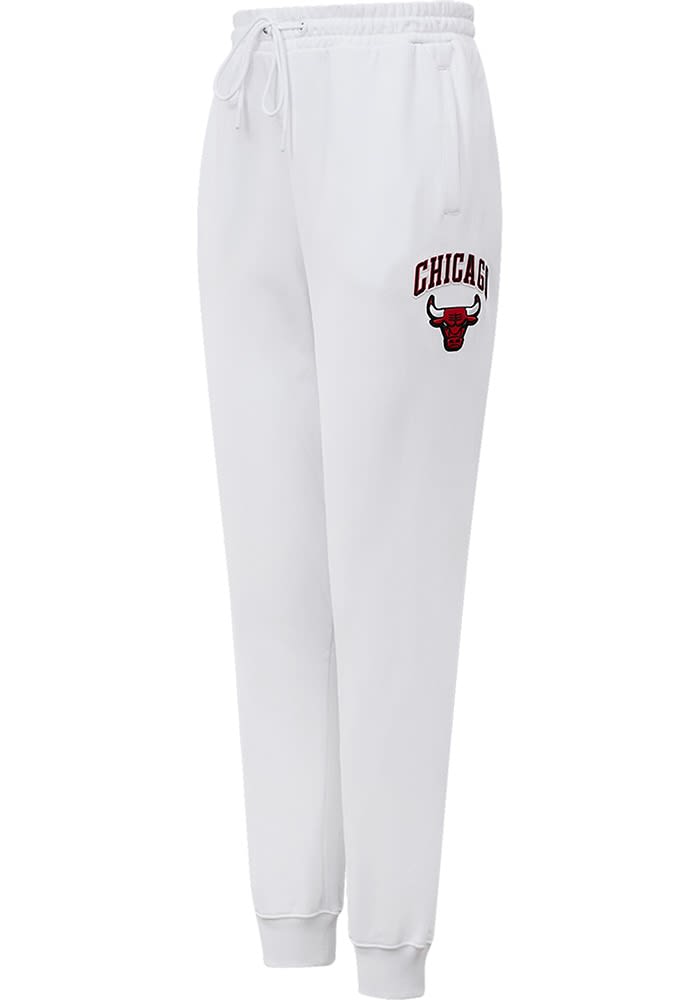 Chicago Bulls Pro Standard Womens WHITE Classic Sweatpants - 64920795