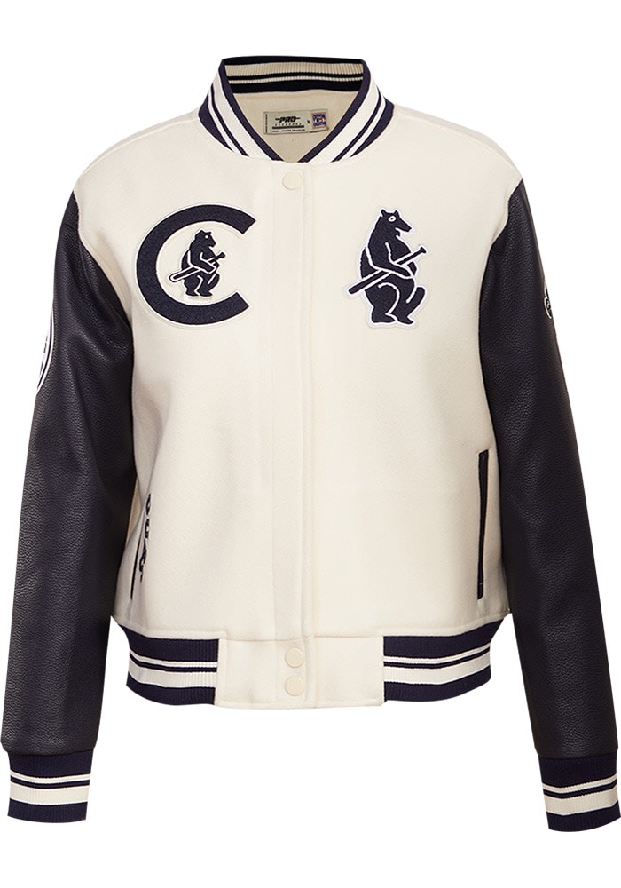 Chicago Cubs Pro Standard Womens White Retro Wool Varsity Heavy Weight ...