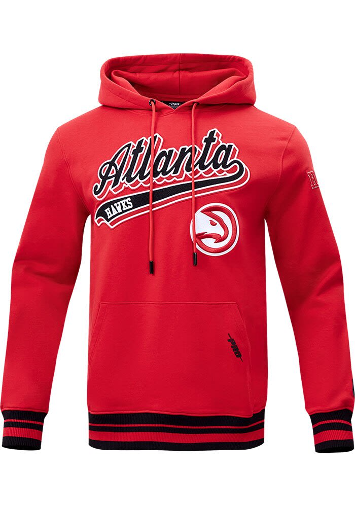 Pro Standard Atlanta Hawks Mens RED/BLACK Script Tail Long Sleeve ...