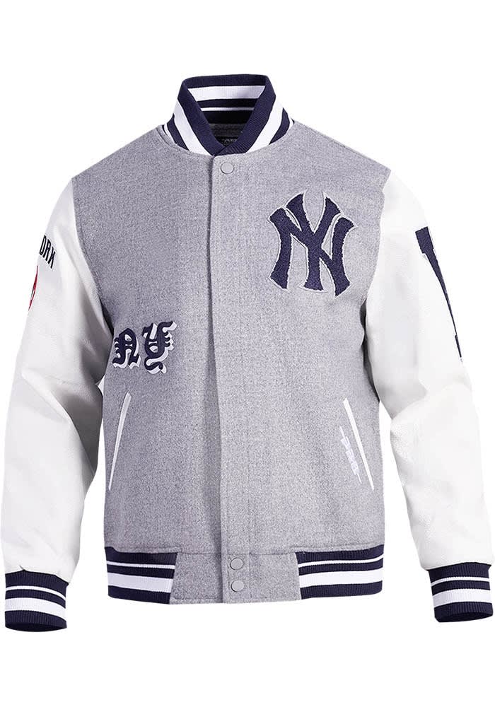Pro Standard New York Yankees Mens GREY/WHITE Old English Heavyweight ...