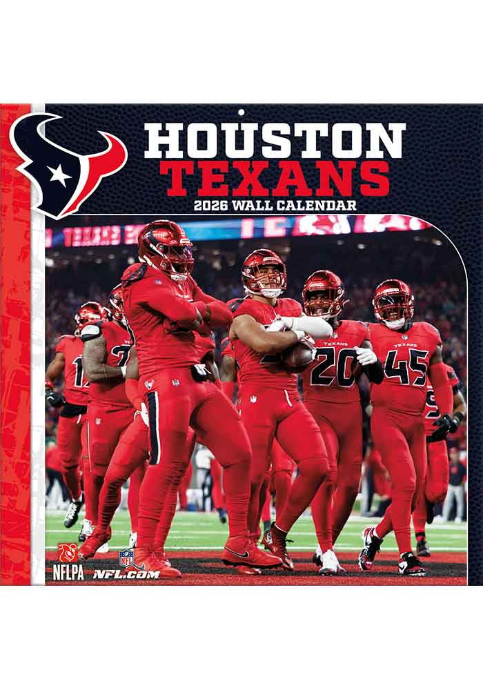 Houston Texans BLACK 2025 12x12 Calendar - 64957409