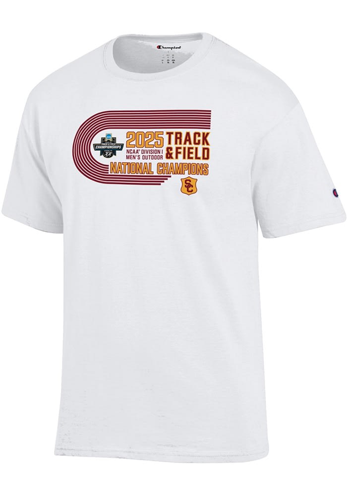 Champion White USC Trojans 2025 Mens Track and Field Champions Jersey ...