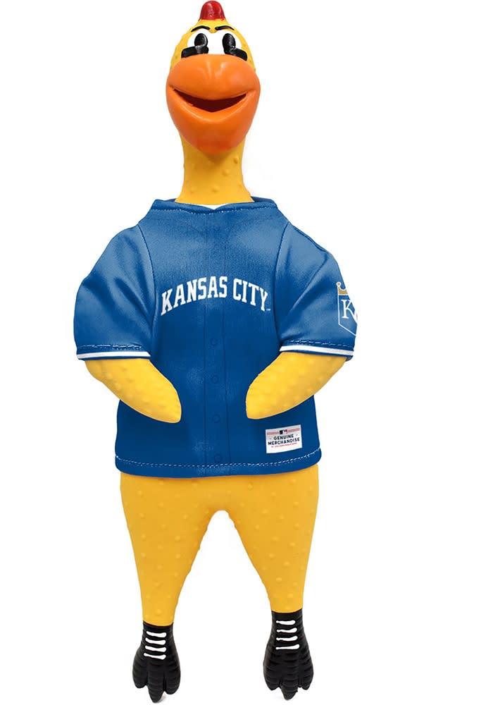 Kansas City Royals ROYAL Rubber Chicken Pet Toy - 660831023