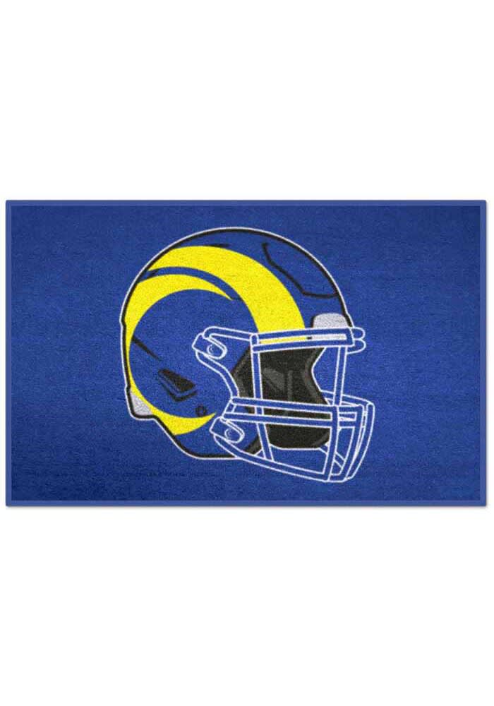 Los Angeles Rams Helmet Logo Interior Rug ROYAL - 66108877