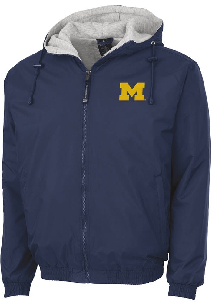 Michigan Wolverines Mens Performer BLUE Light Weight Jacket - 66900007