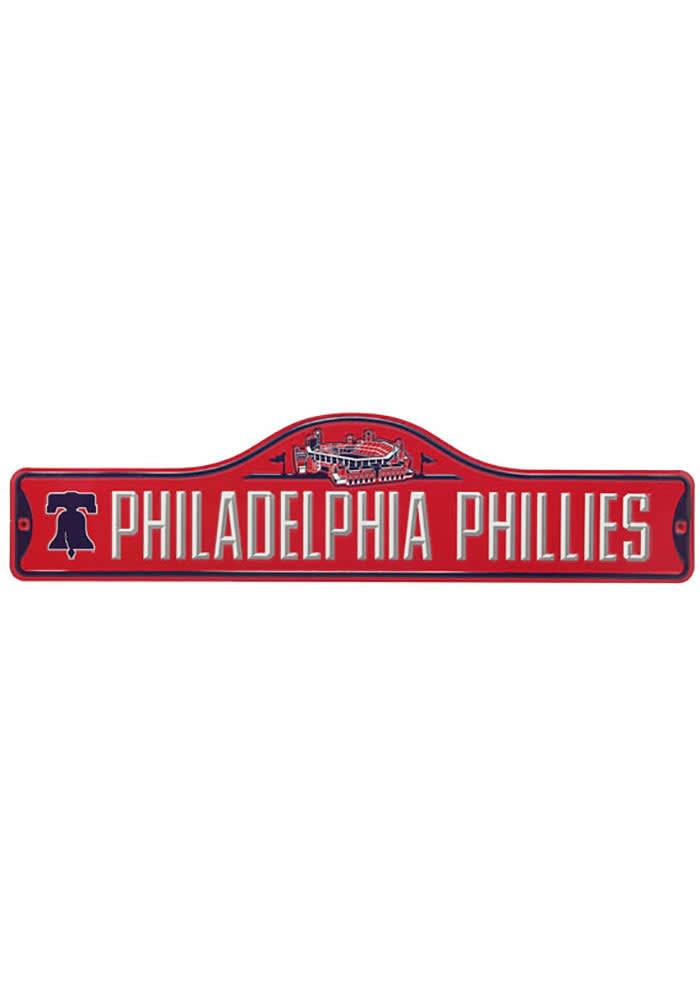 Philadelphia Phillies Metal Street Sign Red - 6730176