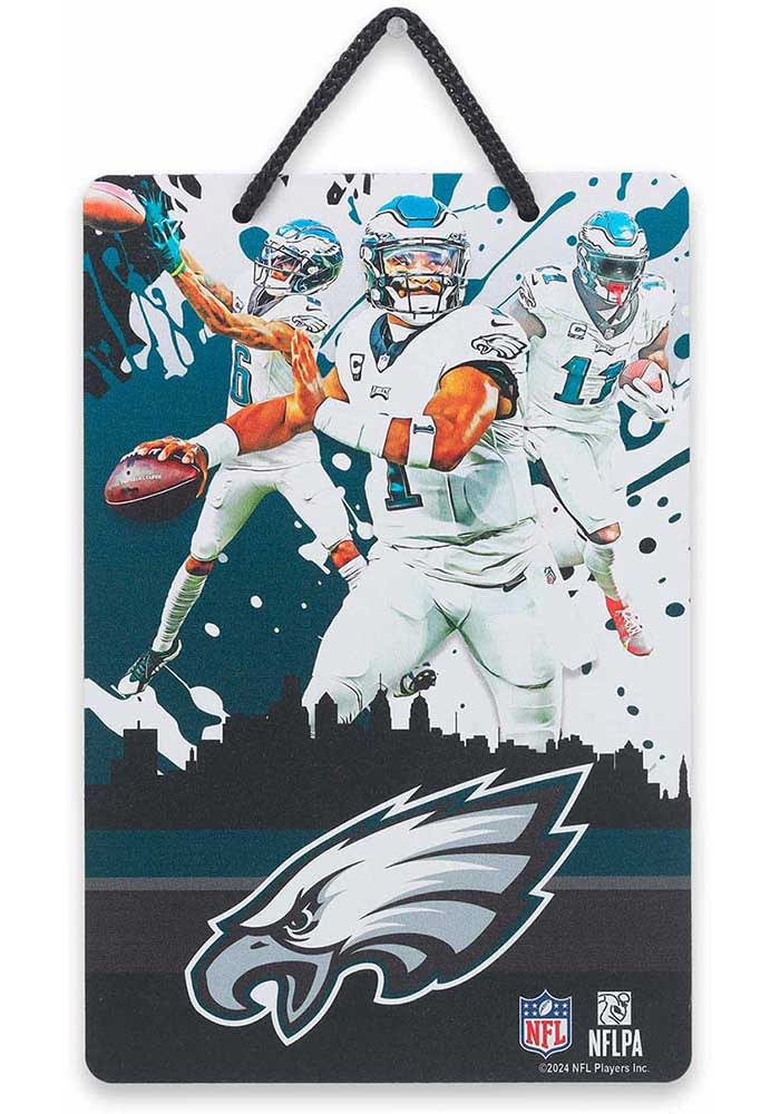 Philadelphia Eagles X-Metal Wall Design Sign MIDNIGHTGREEN - 6730451