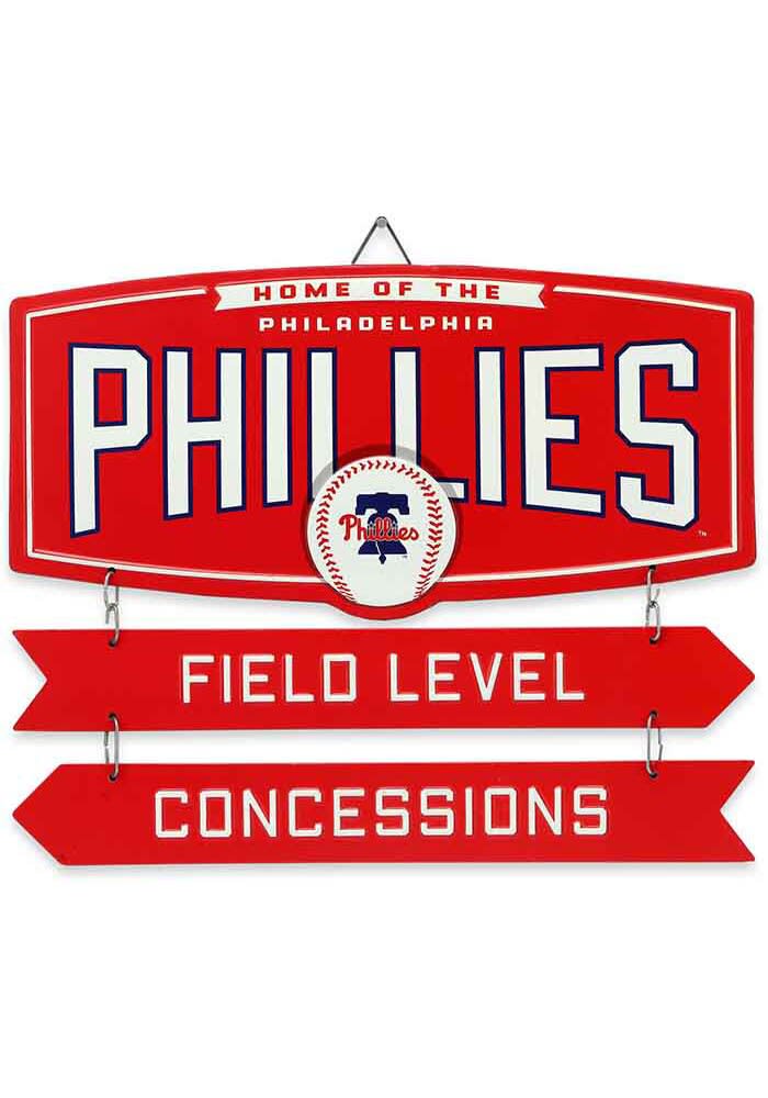 Philadelphia Phillies Field Metal Sign Red - 6730909