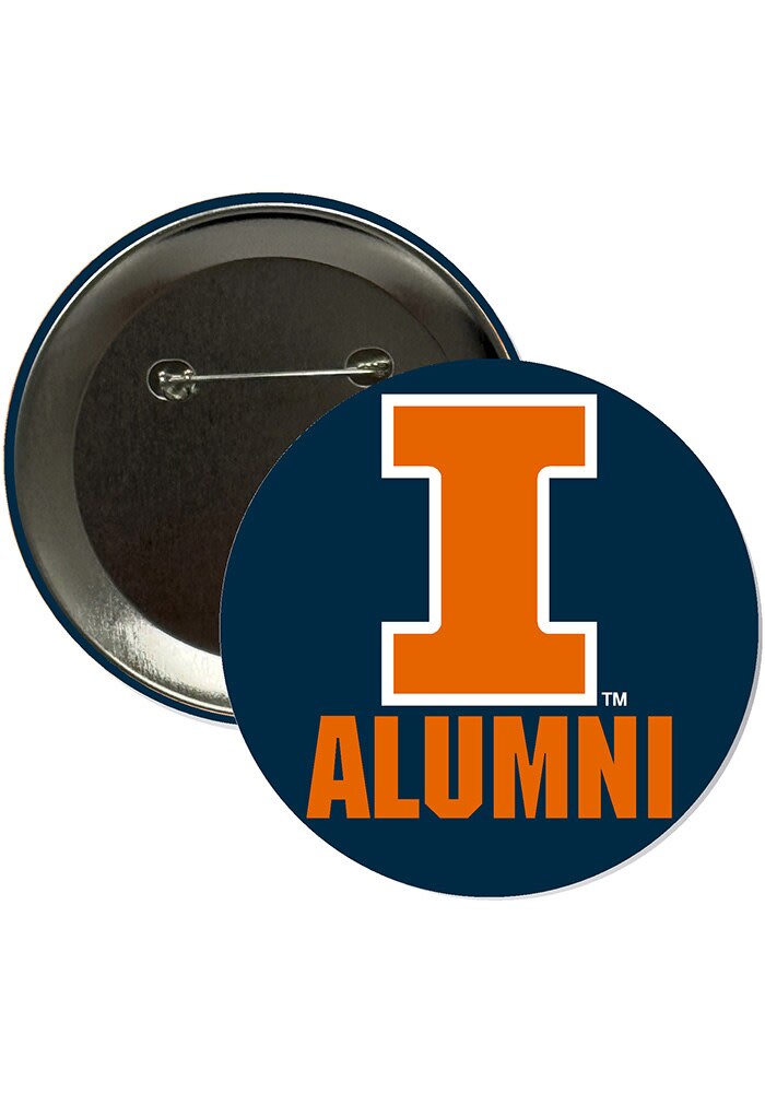 Illinois Fighting Illini ORANGE 3" Alumni Button - 6753286