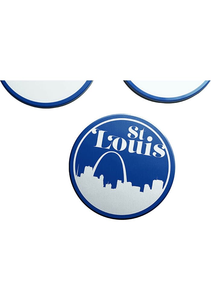St Louis Set of 4 Coaster - Blue