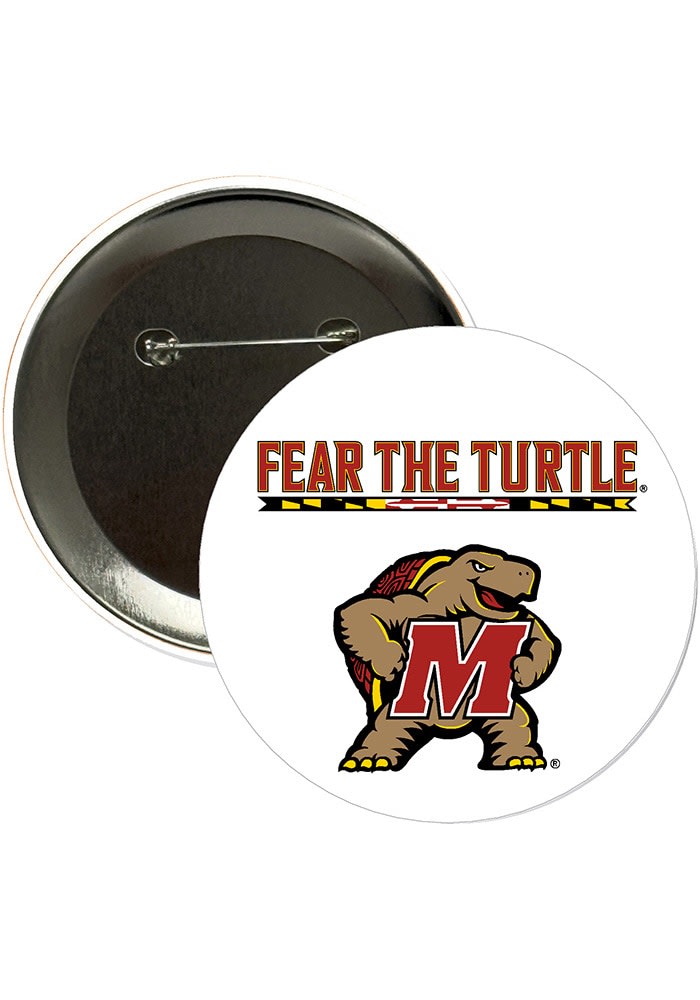Maryland Terrapins Red 3" Fear the Turtle Button - 67921153