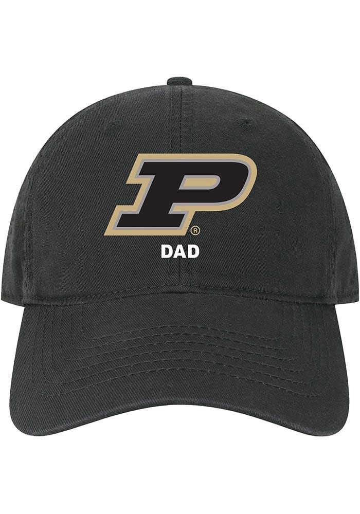 Purdue Boilermakers BLACK Dad Twill Adjustable Hat - 685196758