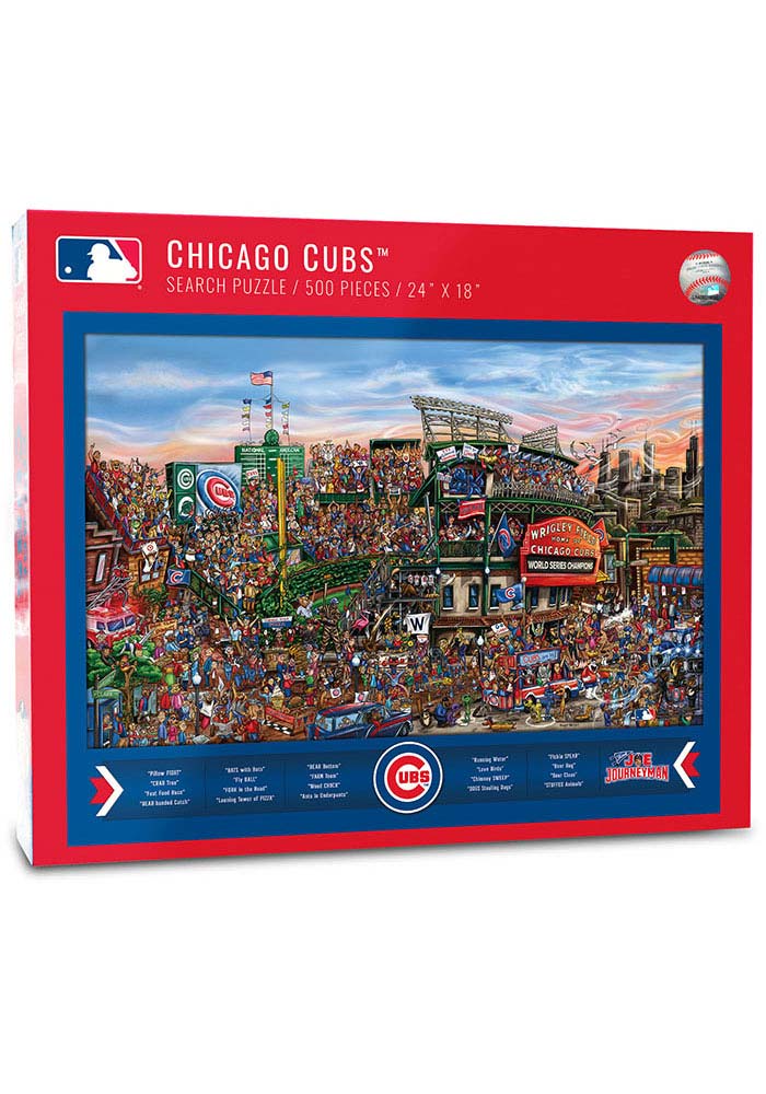 Chicago Cubs Red Journeyman Puzzle - 6860560