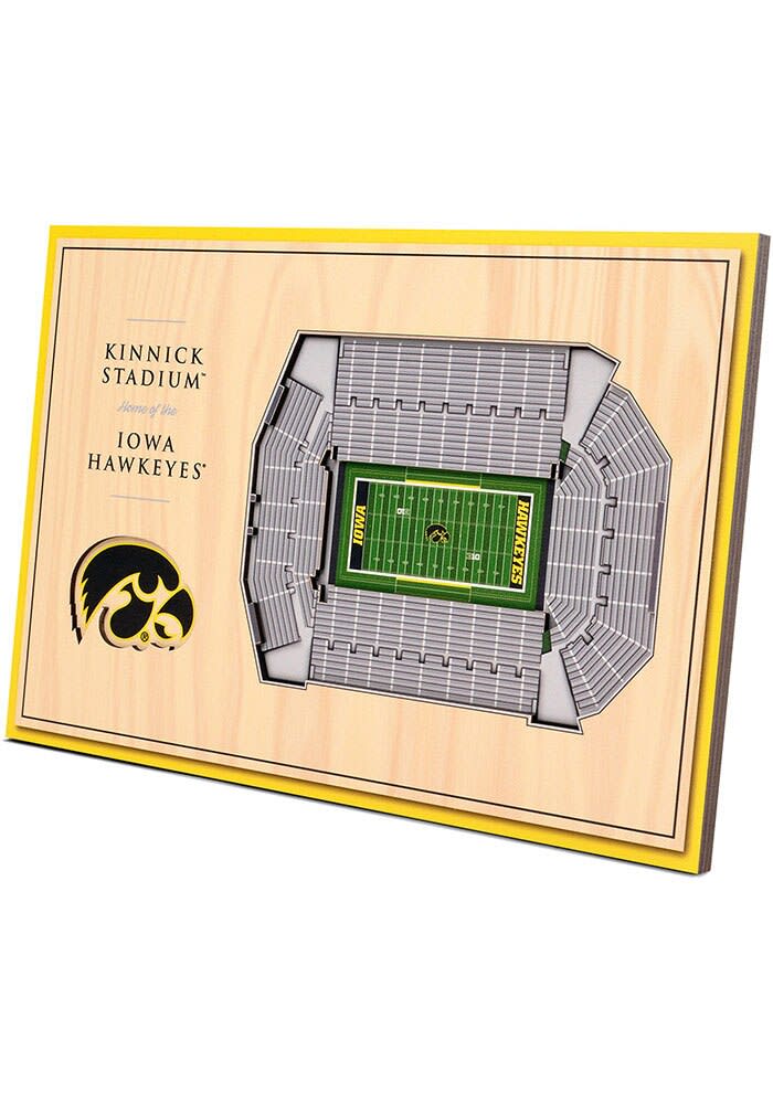 Iowa Hawkeyes BLACK 3D Desktop Stadium View Desk Accessory - 6861104