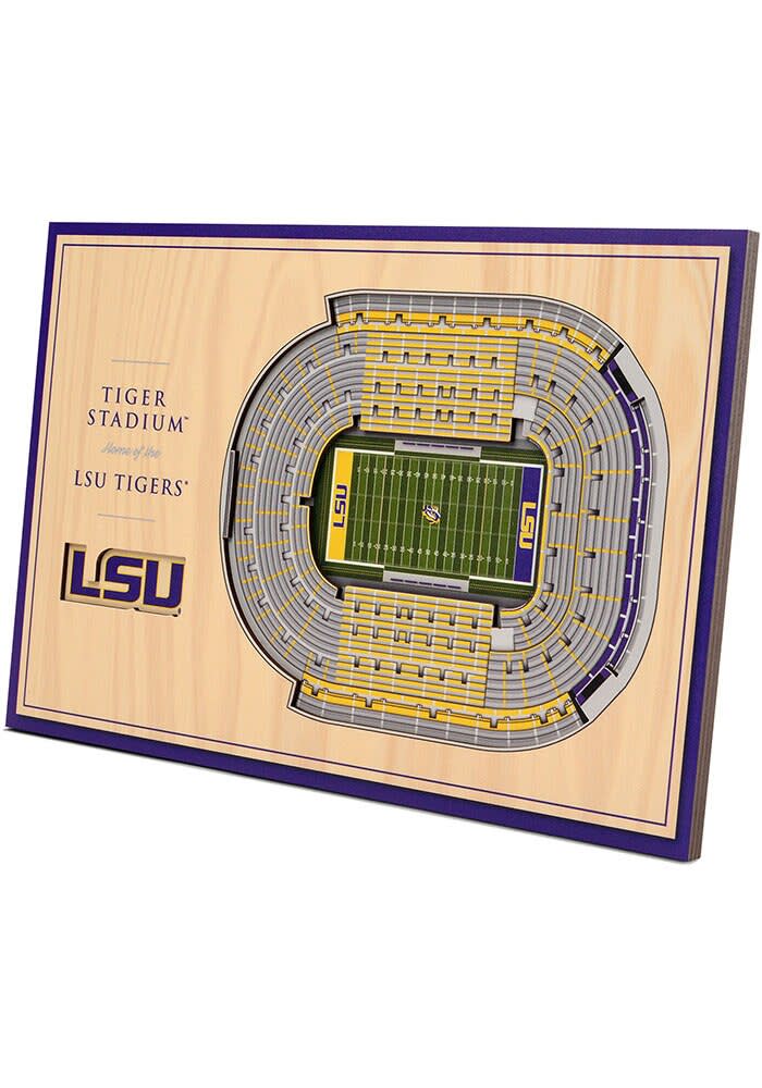LSU Tigers 3D Desktop Stadium View Purple Desk Accessory