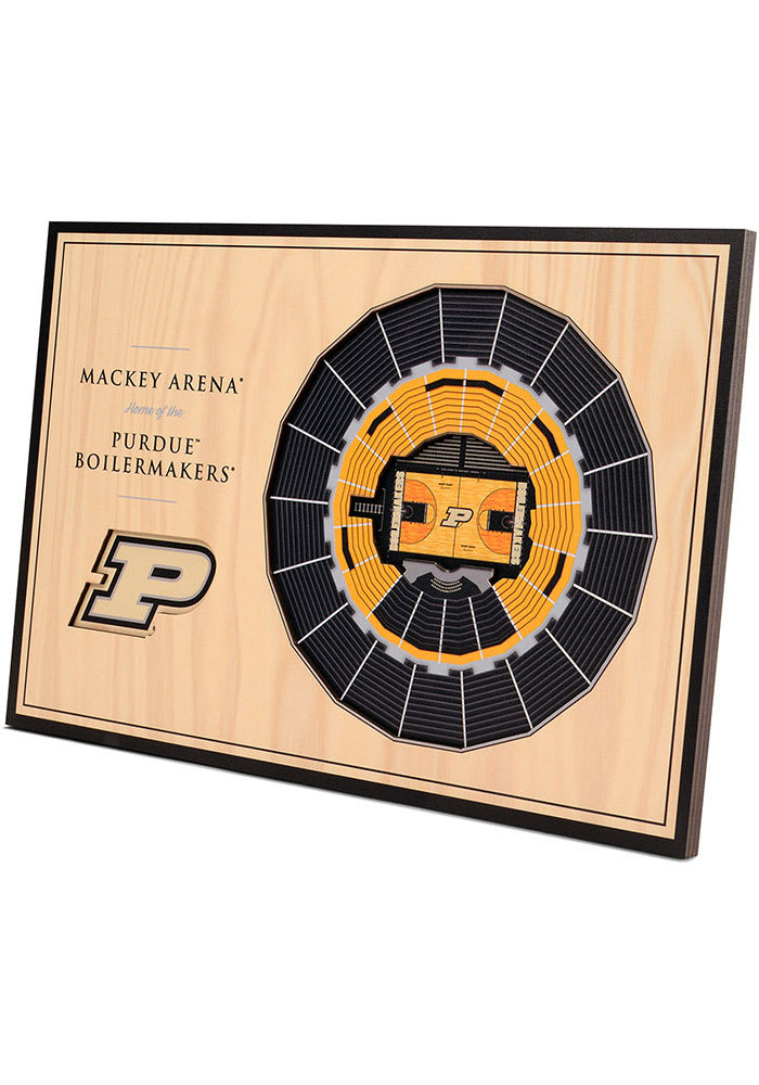 Purdue Boilermakers BLACK 3D Desktop Stadium View Desk Accessory - 6861133