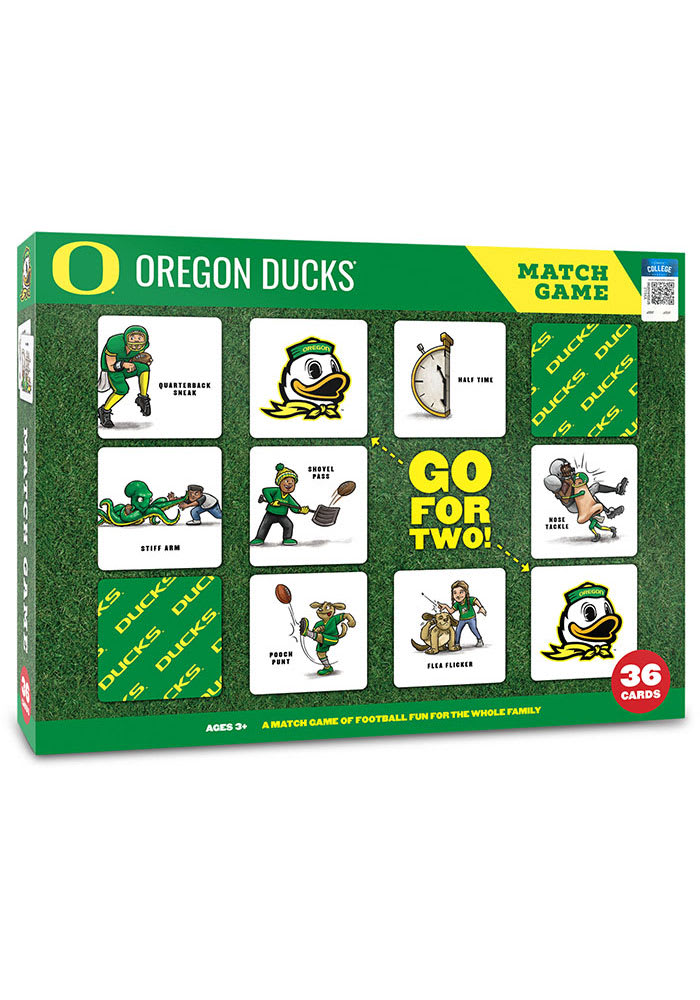 Oregon Ducks WHITE Memory Match Game - 6861654