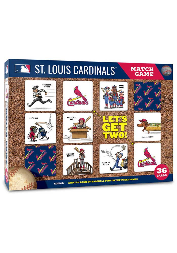 St Louis Cardinals Toy | St Louis Cardinals Game Memory Match - WHITE