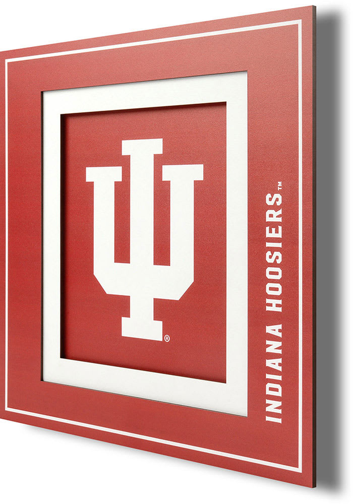 Indiana Hoosiers Red 3D Logo Sign - 6862037