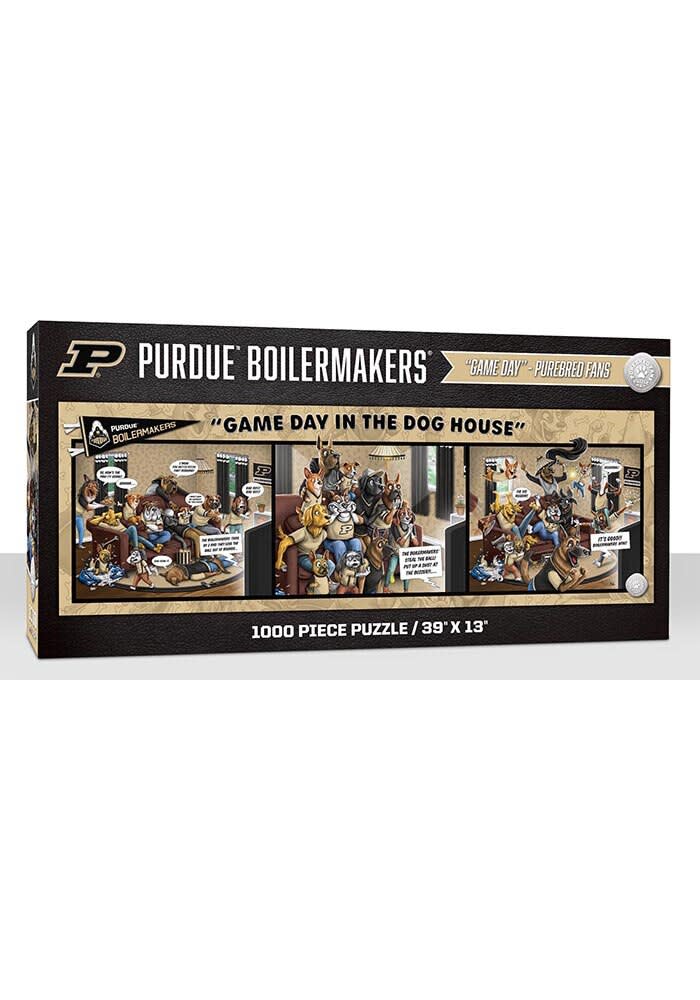 Purdue Boilermakers GOLD 1000 Piece Purebread Fans Game Day Dog House ...